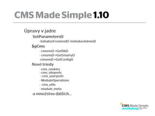 CMS Made Simple workshop | PPT