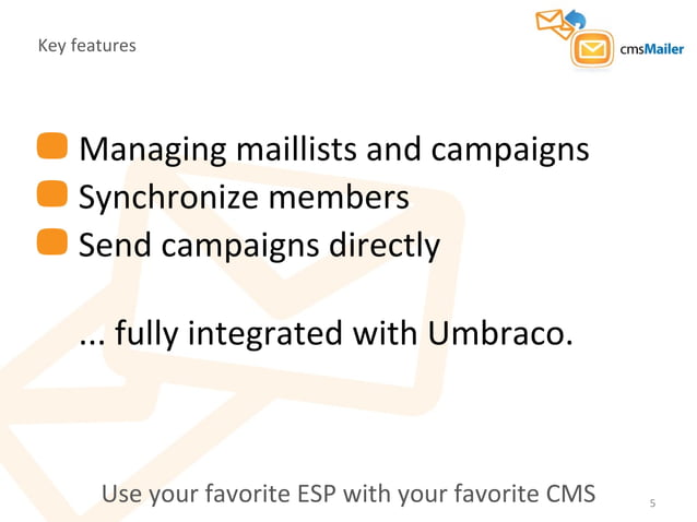 CMS Mailer for Umbraco | PPT