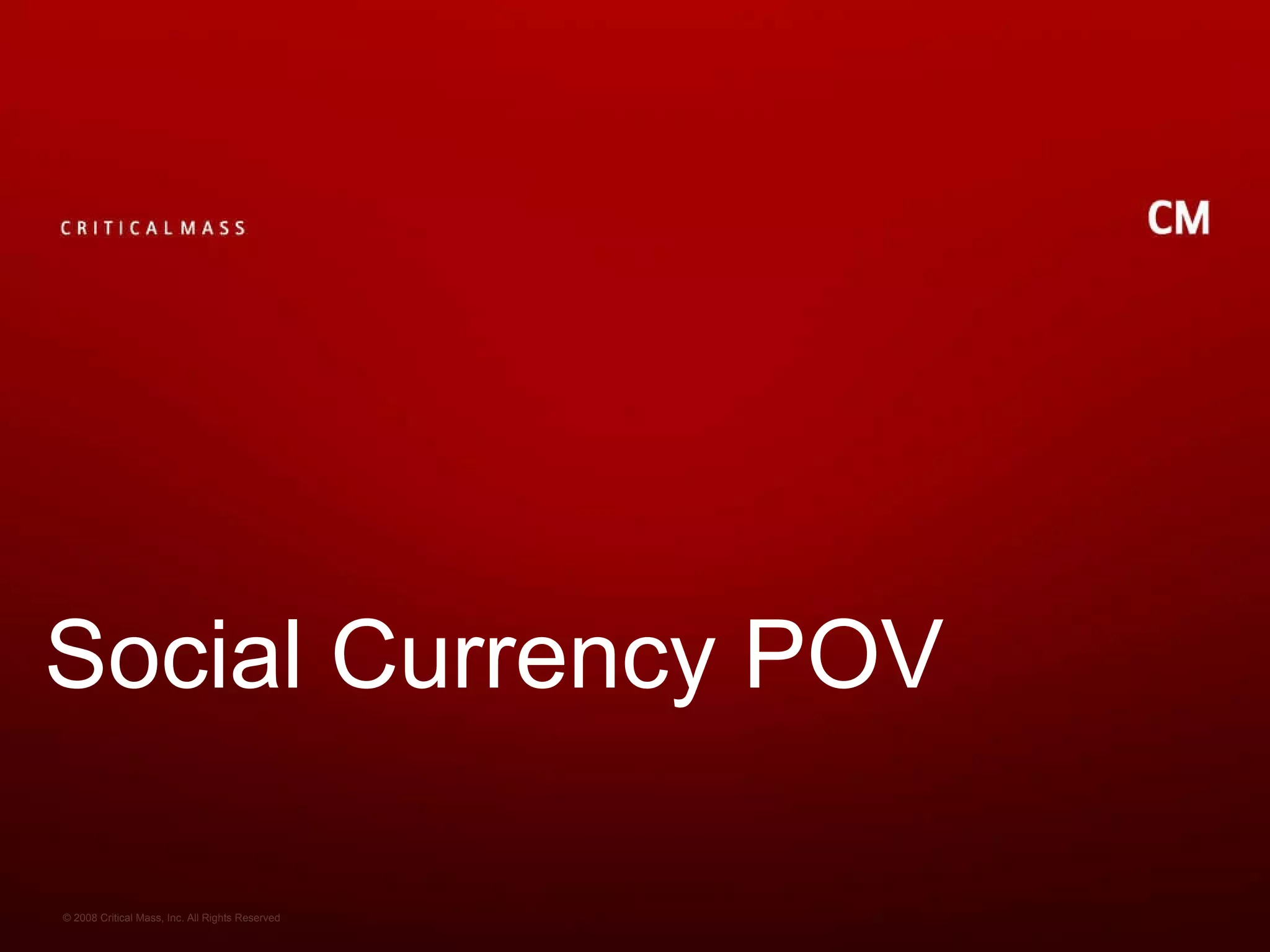 Social Currency | PPT