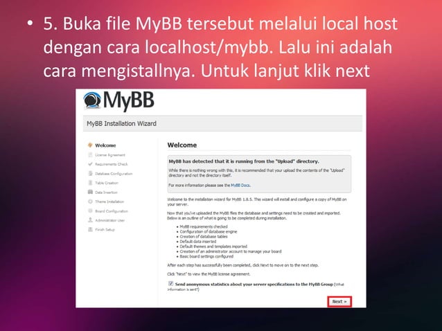 Install Cms MyBB | PPTX