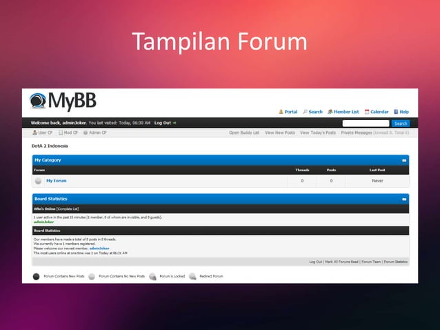 Install Cms MyBB | PPTX