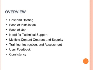 Content Management System Comparison Presentation | PPT