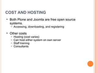 Content Management System Comparison Presentation | PPT