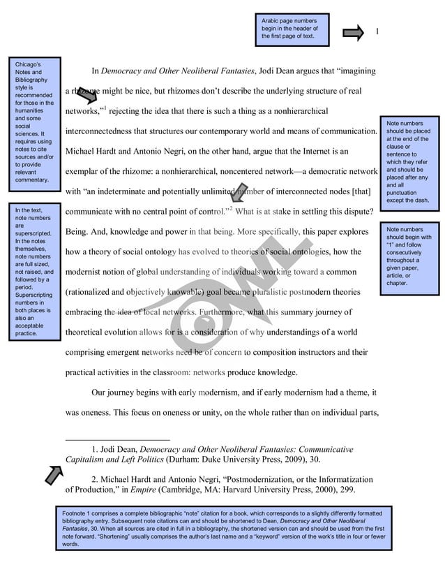 Chicago Manual of Style Sample Paper - Online Writing Lab (OWL) | PDF