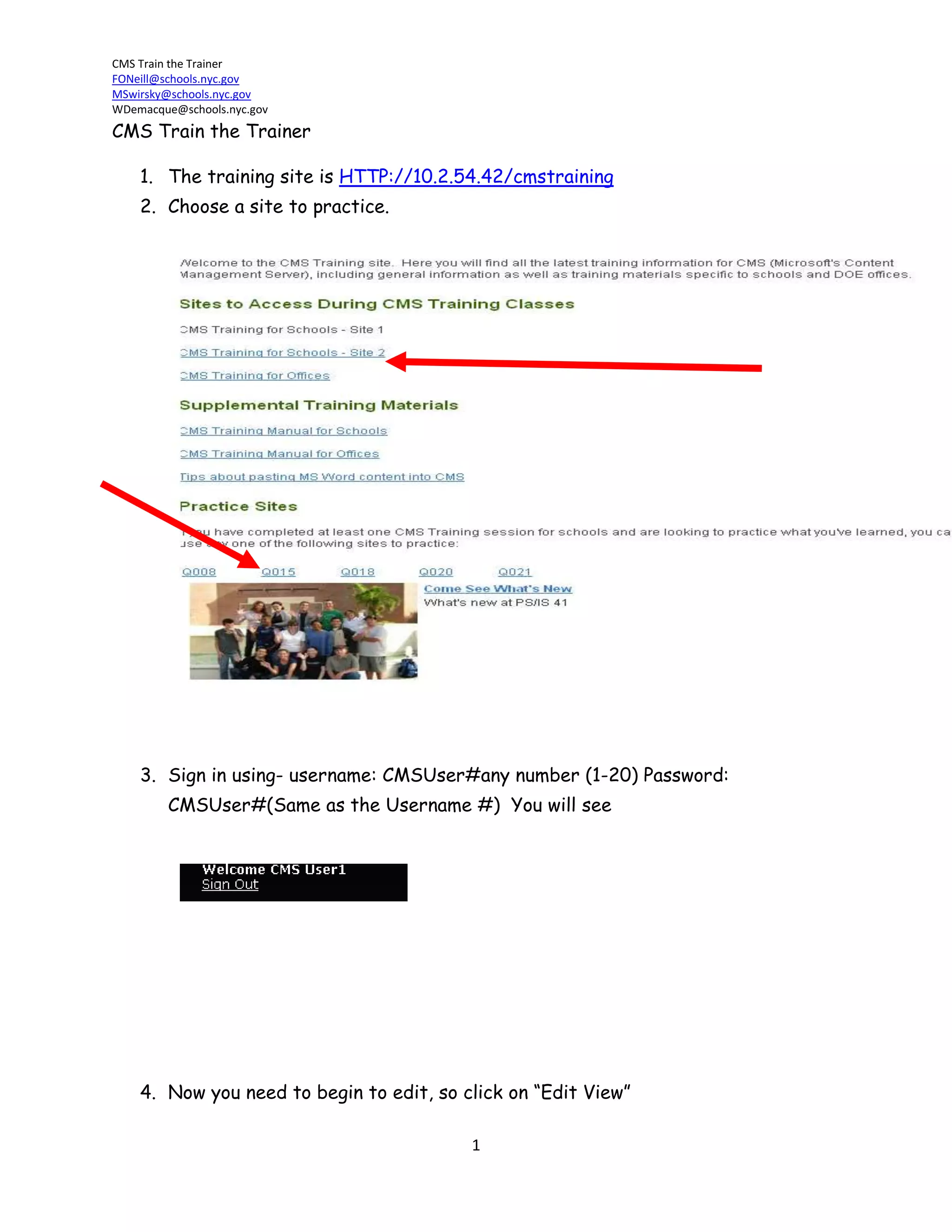 Cms Train The Trainer Guide | PDF