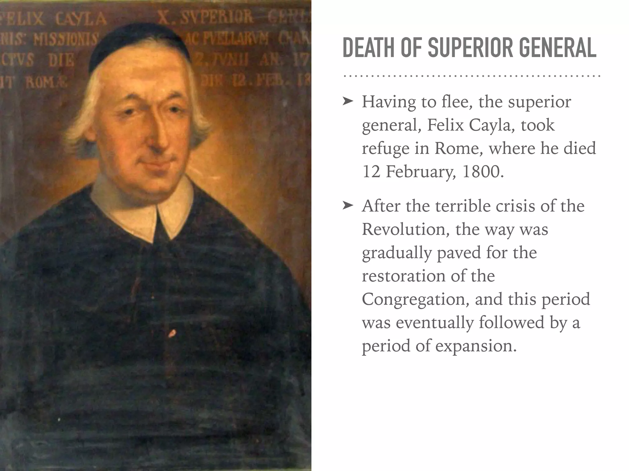 Congregation of the Mission During the French Revolution | PPT