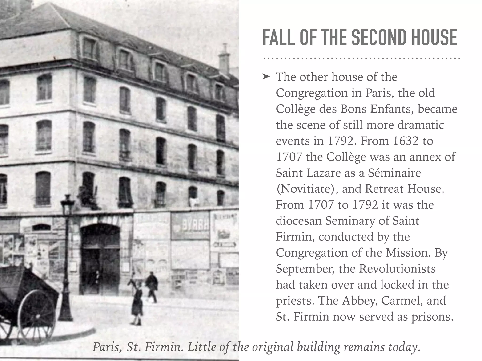 Congregation of the Mission During the French Revolution | PPT