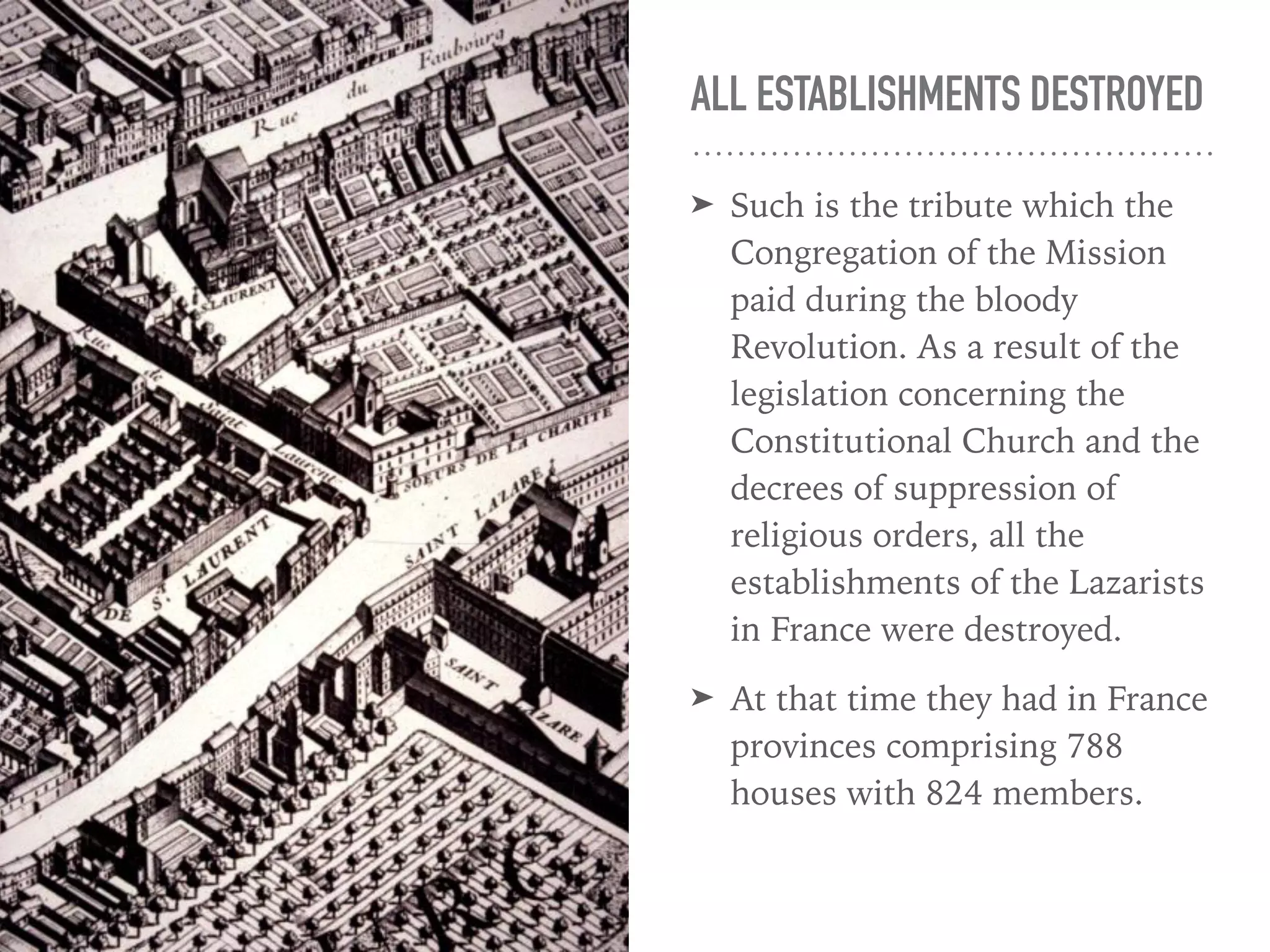 Congregation of the Mission During the French Revolution | PPT