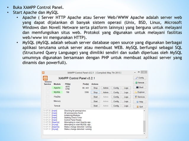 CMS via XAMPP | PPTX