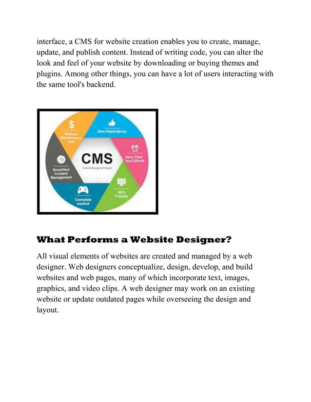 Types, Features, and Examples of CMS for Web Development | PDF