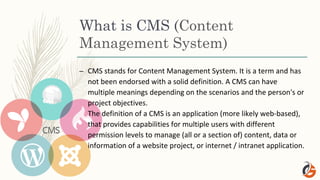 CMS Website Development | PPT