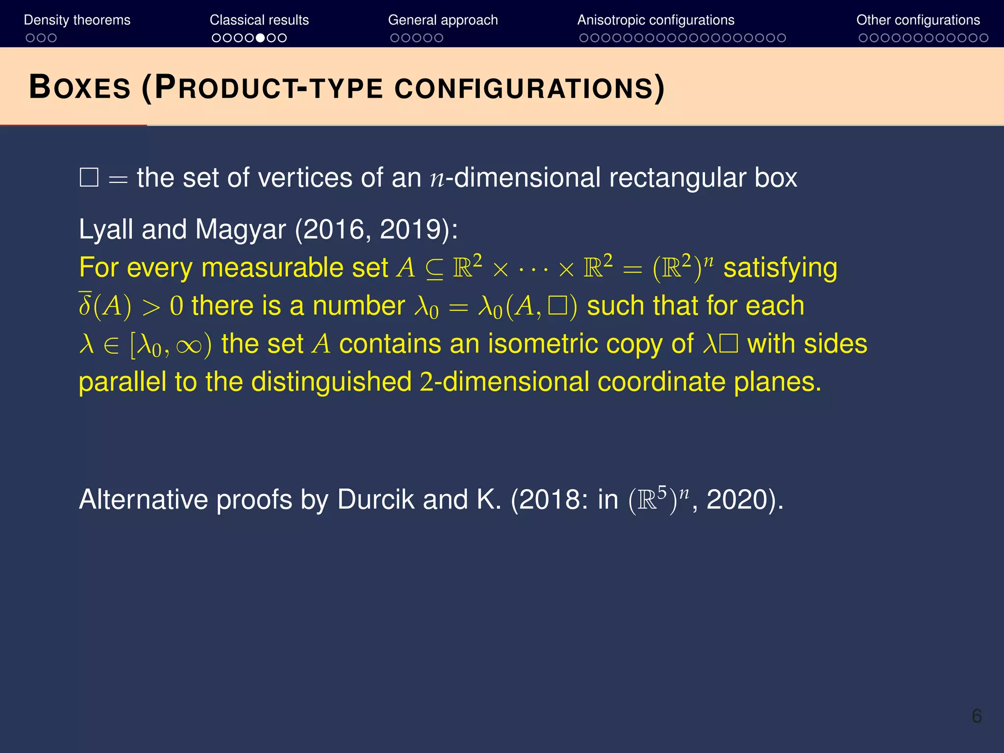Density theorems for anisotropic point configurations | PDF