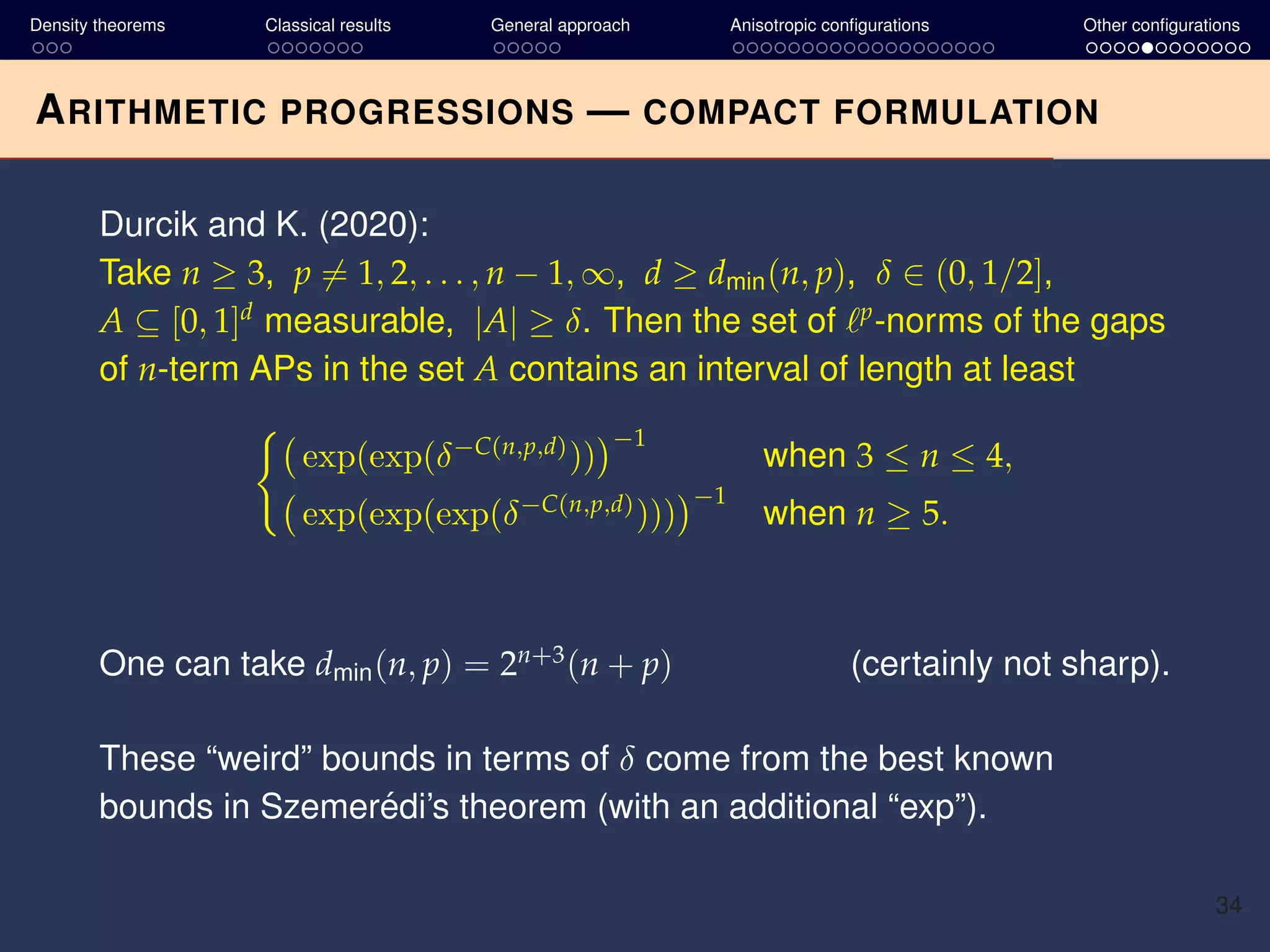 Density Theorems For Anisotropic Point Configurations