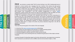 Java Presentation | PPT
