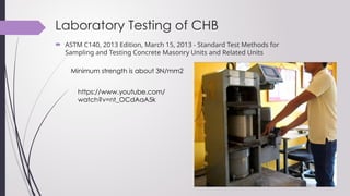 Masonry - Construction Materials and Testing | PPT