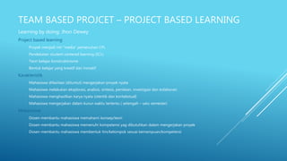 Diskusi implementasi Case METHOD dan team-based project | PPTX
