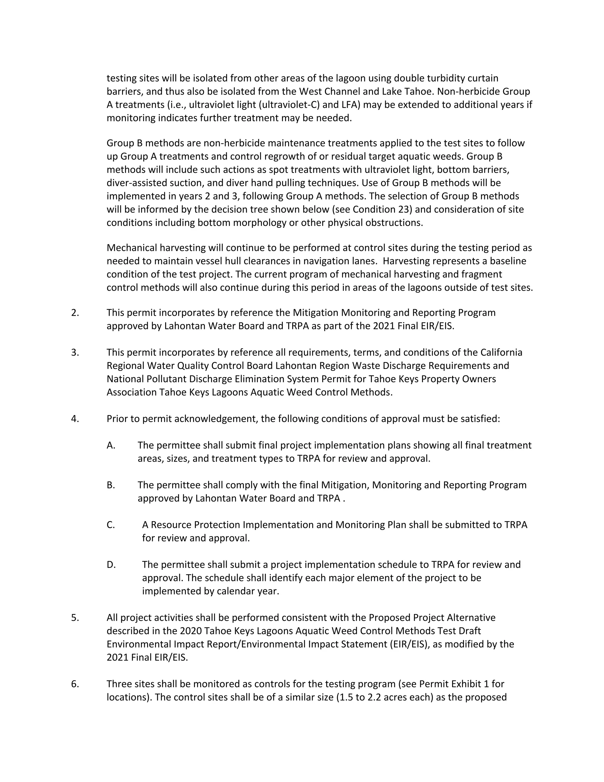TRPA CMT Permit | PDF