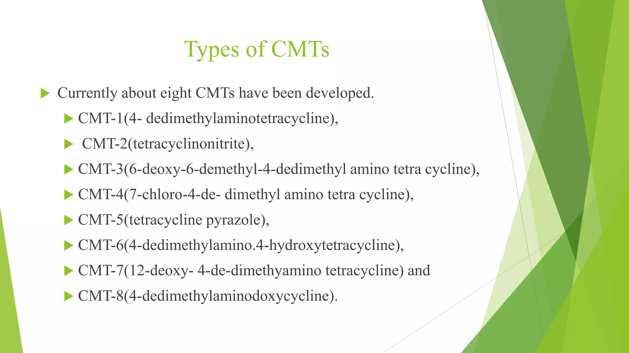 Chemically modified tetracycline | PPTX