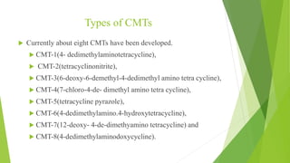 Chemically modified tetracycline | PPTX