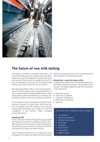 Raw Milk Testing Solutions | PDF