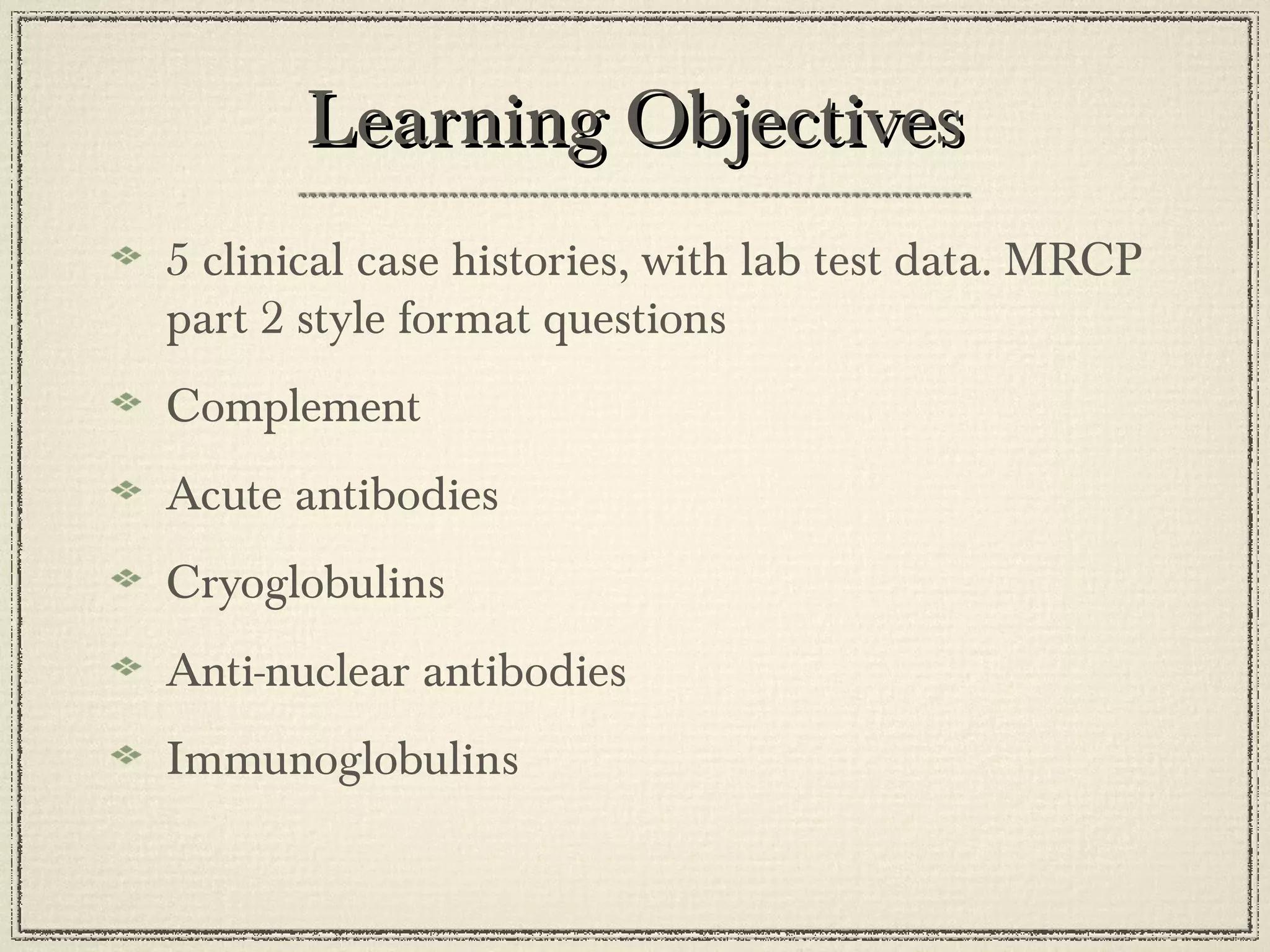 Cmt teaching lab tests ppt | PPT
