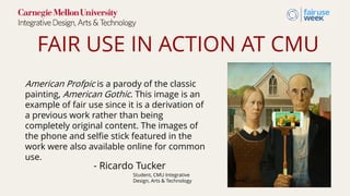 Fair use week at Carnegie Mellon University | PDF