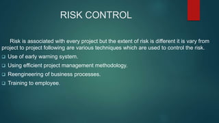 ELEMENTS OF RISK MANAGEMENT AND VALUE ENGINEERING | PPTX | Civil ...