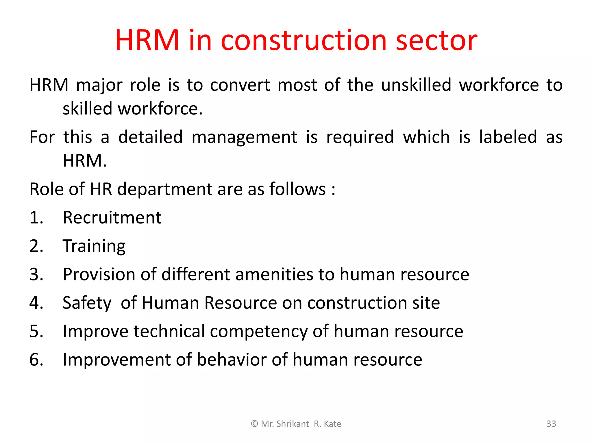 Material Management and Human Resource Management _ Unit 5 ...