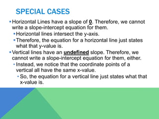 Slope and Equations of Lines | PPTX