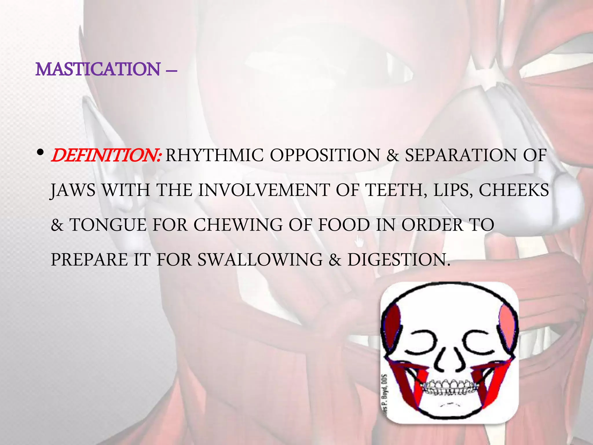muscles of mastication | PPTX