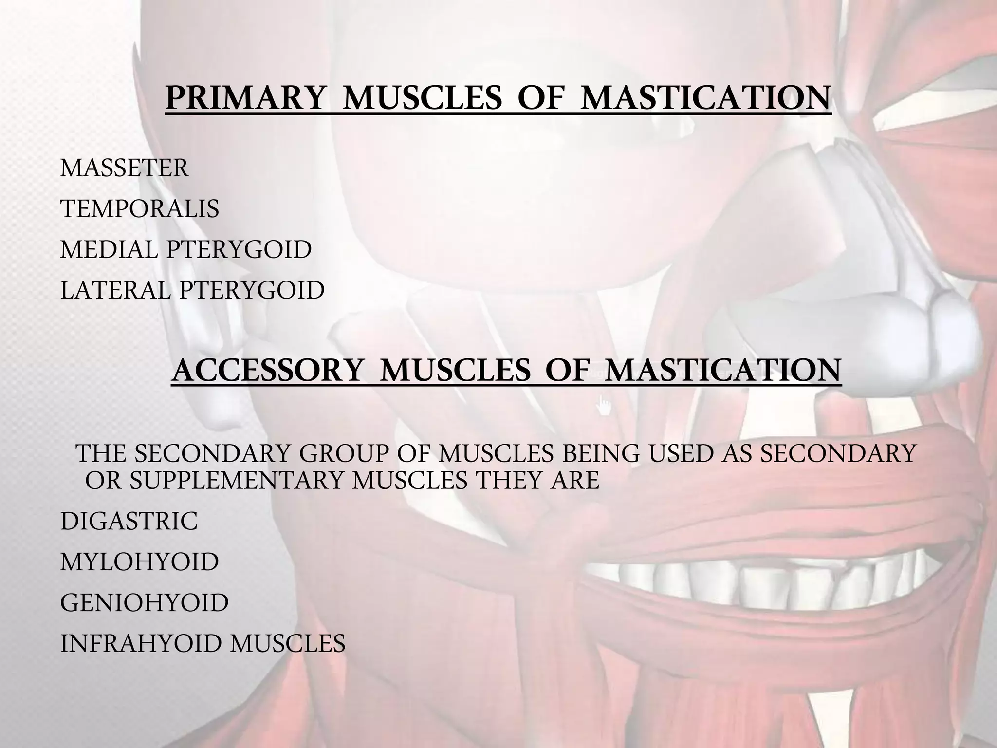 muscles of mastication | PPTX