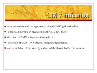 CMV in Organ Transplantation | PPT