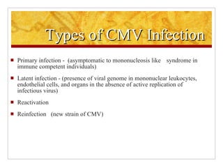 CMV in Organ Transplantation | PPT