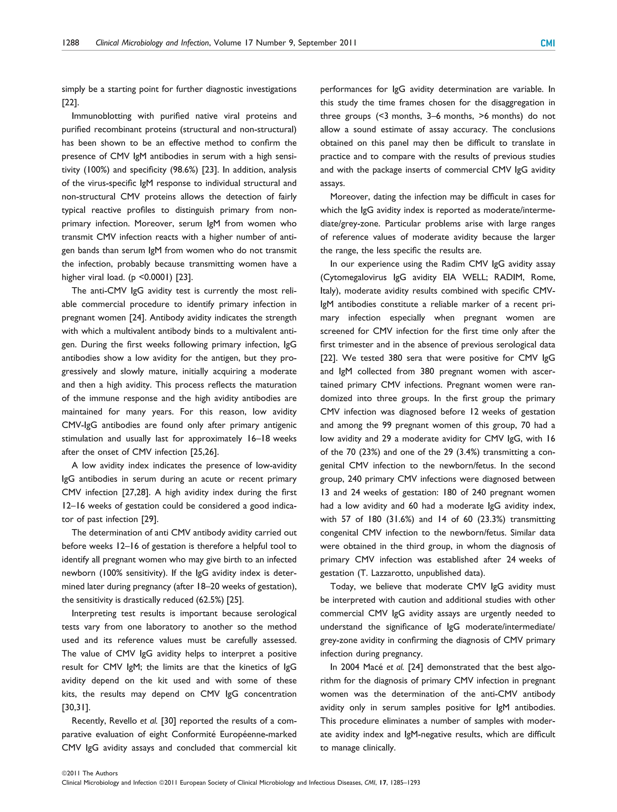 Update on the prevention, diagnosis and management of cytomegalovirus ...