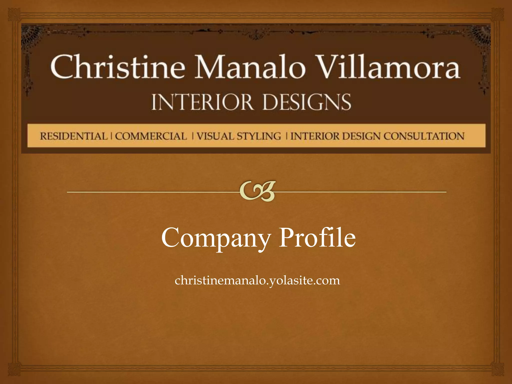 interior designer profile manila | PPT