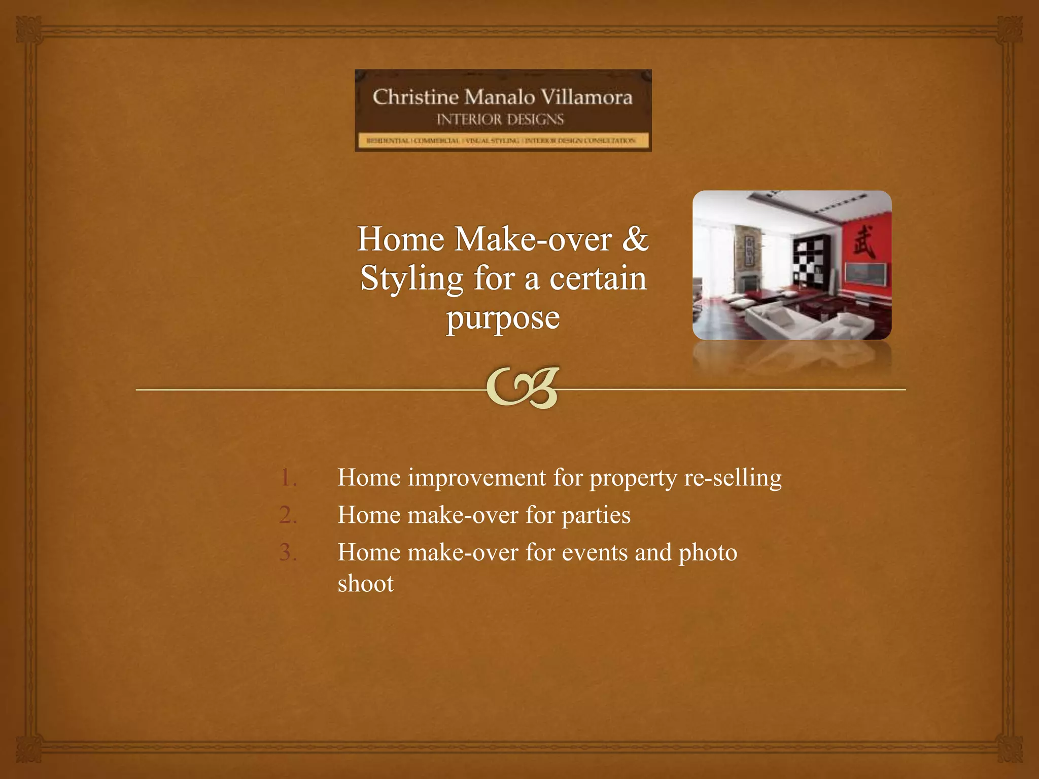 interior designer profile manila | PPT