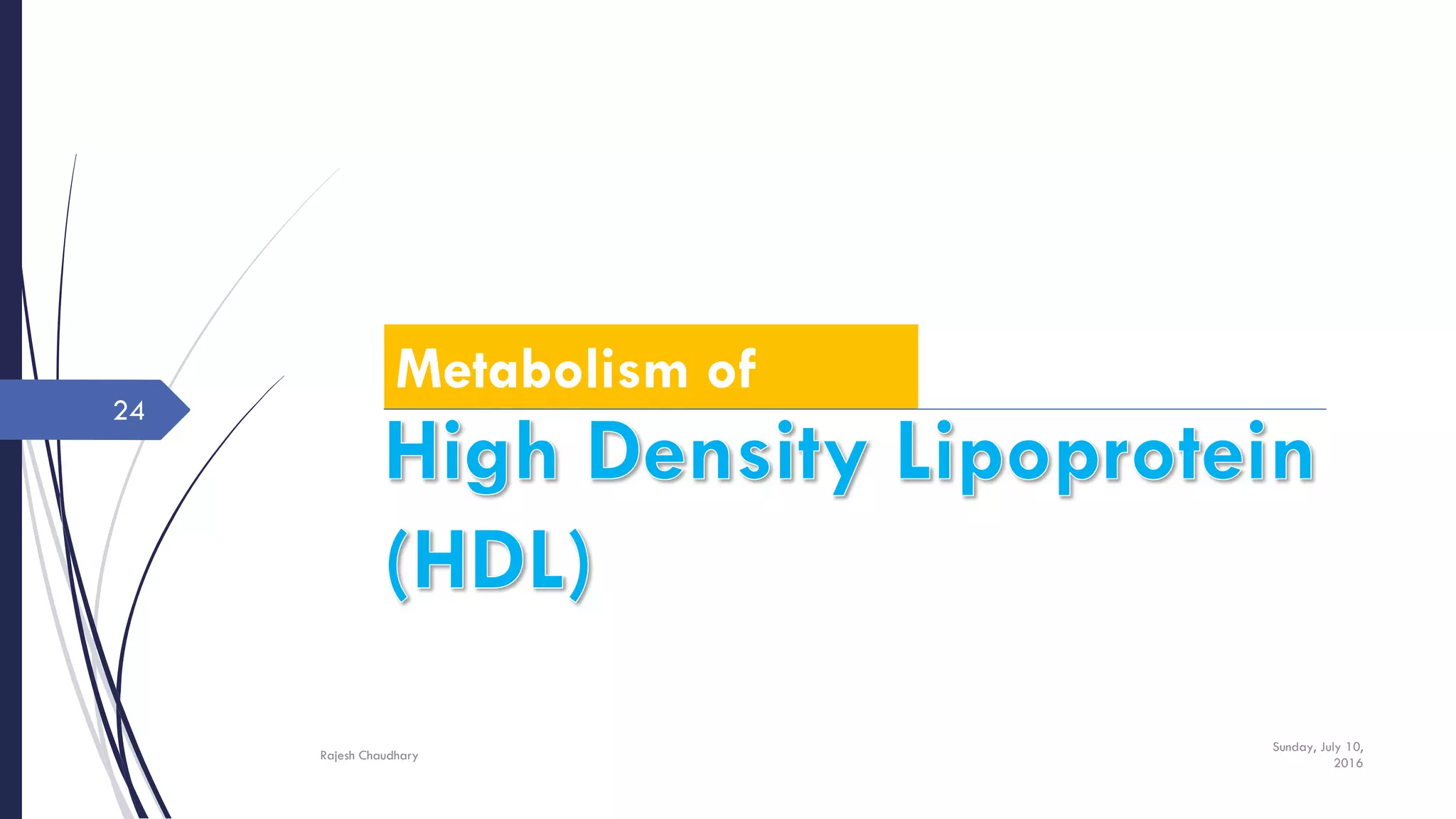 Lipoprotein metabolism | PPT