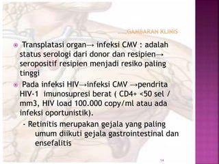 TATALAKSANA INFEKSI CMV PADA ANAK PENDERITA HIV | PPTX