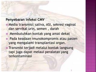 TATALAKSANA INFEKSI CMV PADA ANAK PENDERITA HIV | PPTX