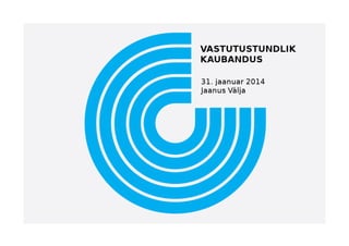 Vastutustundlik kaubandus (taustapildid) | PDF
