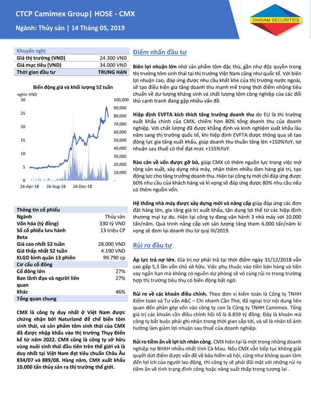 Báo cáo phân tích CMX | PDF