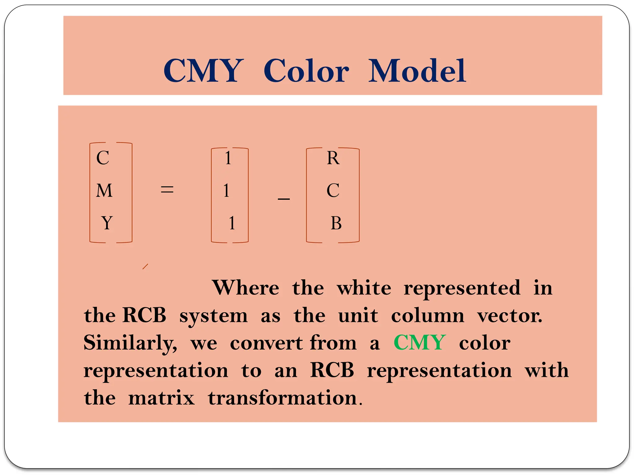 INTRODUCTION TO CMY COLOR MODELS IN COMPUTER GRAPHICS | PPTX | Graphics ...