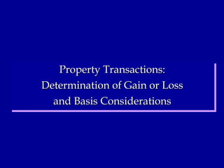 Basis of Assets Presentation | PPT