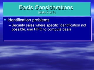 Basis of Assets Presentation | PPT