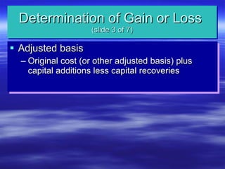 Basis of Assets Presentation | PPT