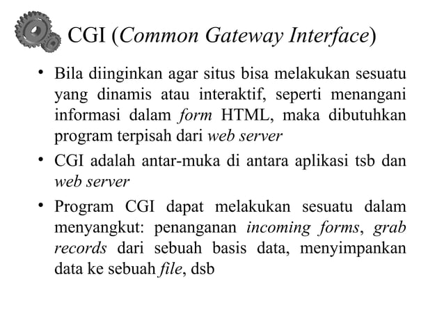 Common Gateway Interface | PPS