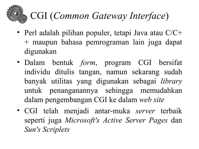 Common Gateway Interface | PPS