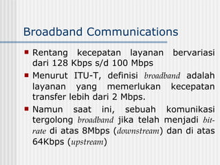 Broadband Communications | PPS