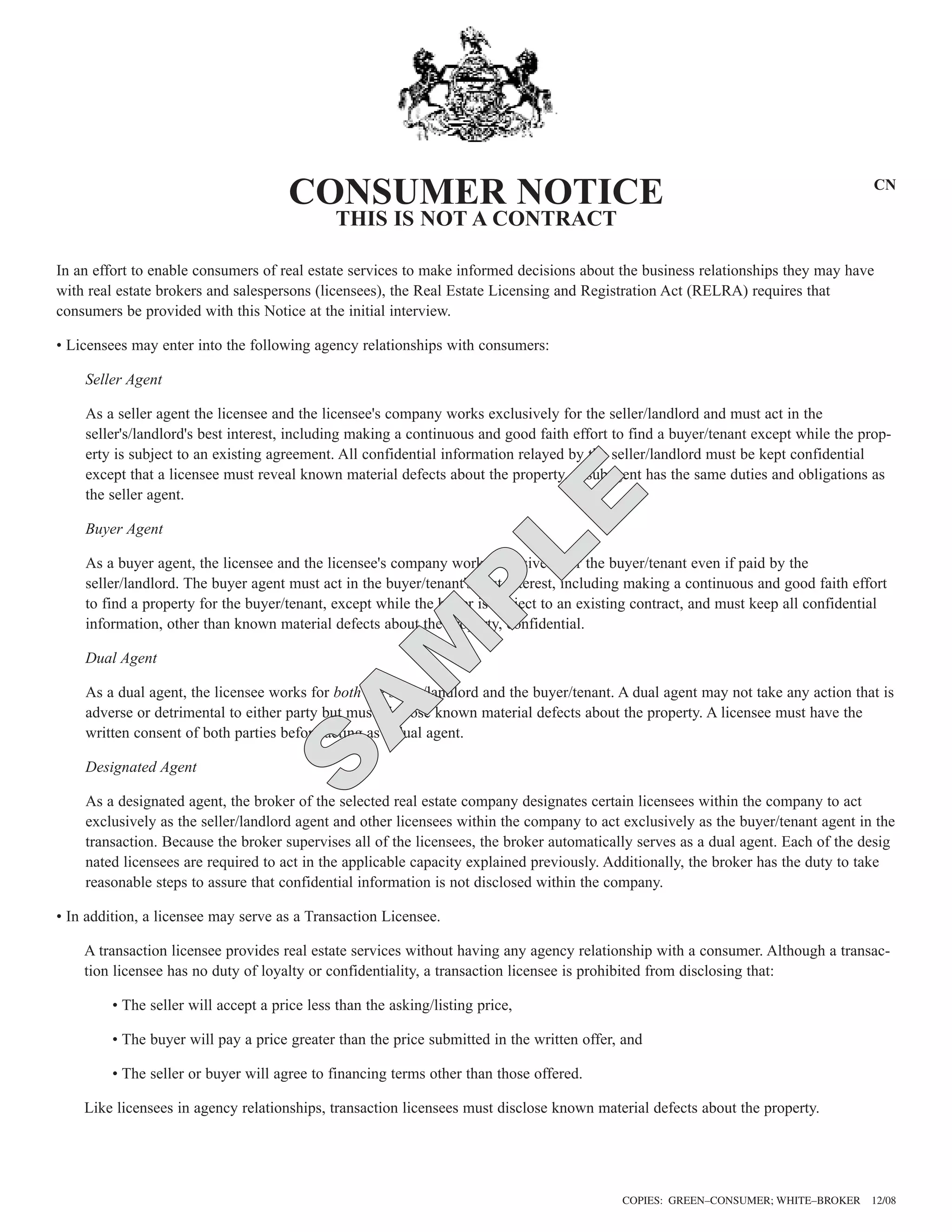 Pennsylvania Consumer Notice | PDF