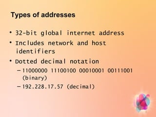 Addressing in Computer Networks | PPT